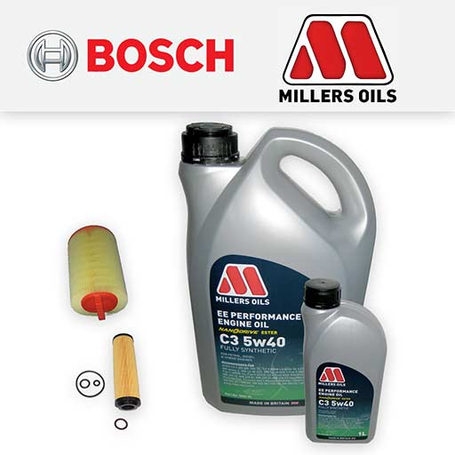 Service kit for Mercedes C-Class C180K / C200K - oil filter, air filter ...