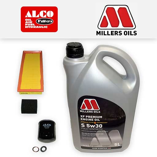 Service kit for Citroen C4 1.2 - oil filter, air filter, sump plug seal ...