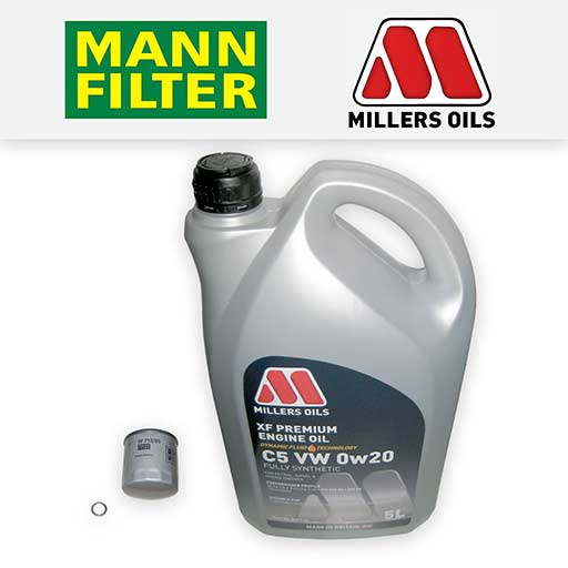 Service kit for VW Polo Mk6 1.0 TSI / TGI / MPI - oil filter, sump plug ...